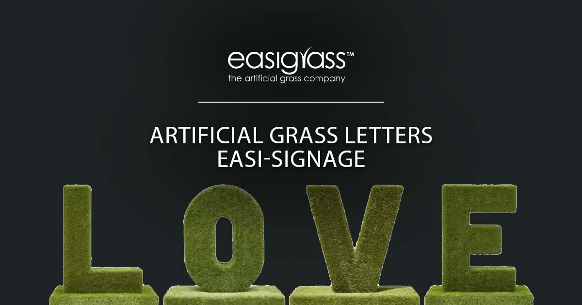 Artificial Grass Letters & Signage | Easigras UK Easi-Signage